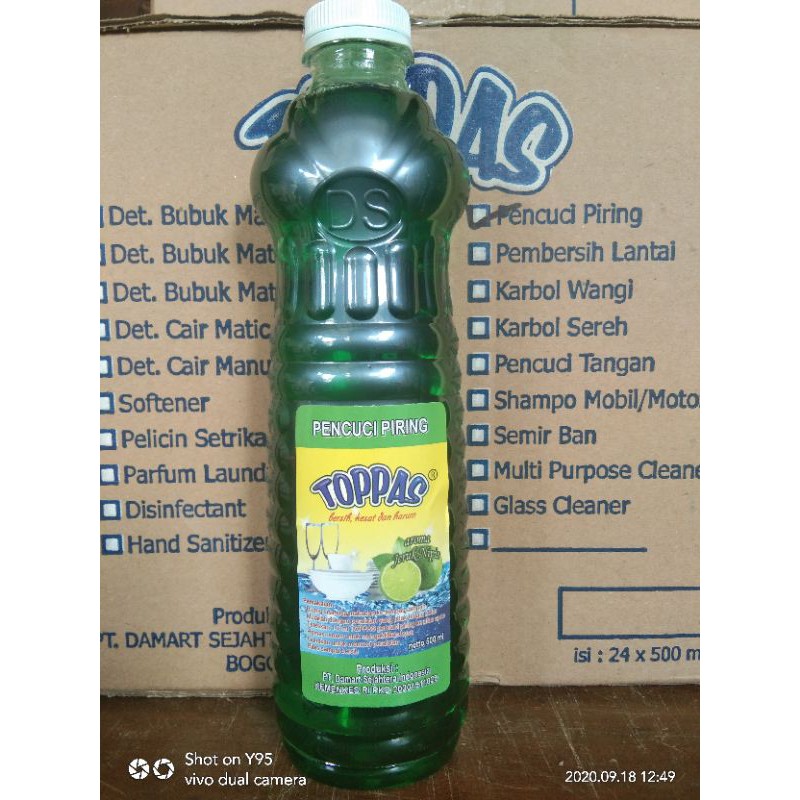 Jual Pencuci Piring Toppas 500 ml | Shopee Indonesia