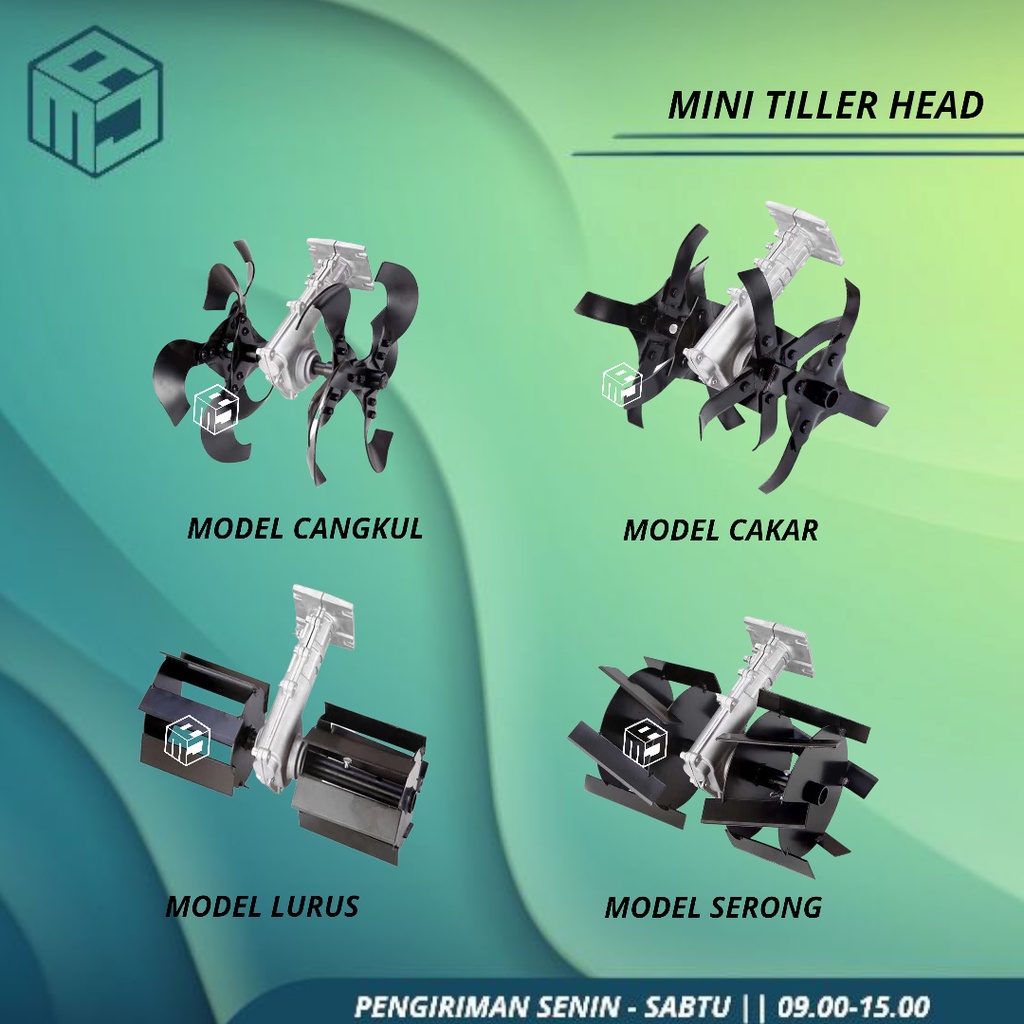 Jual Alat Penggembur Tanah Mini Tiller Alat Penyiang Gulma TILLING HEAD ...
