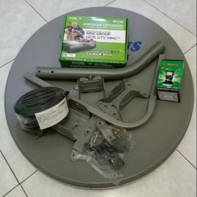 Jual Paket Kvision Komplit Ku Band Lengkap LNB & Kabel | Shopee Indonesia