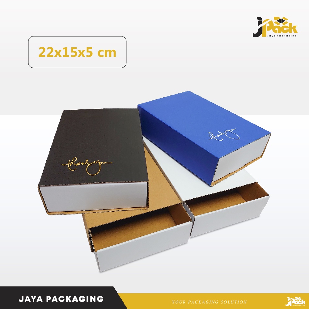 Jual Box Packing Slide 22x15x5 cm Kardus/polos/Box/Karton/hampers/hijab ...