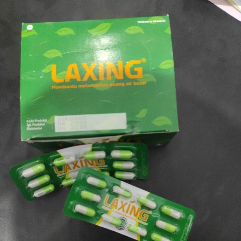 Jual Laxing caps box isi 100 kapsul (isi 10 strip @10 kapsul) | Shopee ...