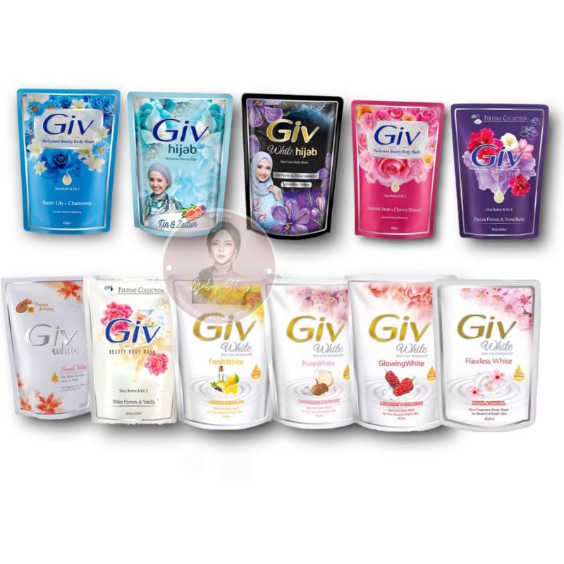 Jual GIV BODY WASH/SABUN CAIR REFILL 250 ML/450 ML/850 ML | Shopee ...