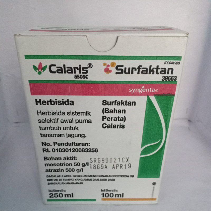 Jual Calaris 550 SC 250 ml dan surfaktan 100 ml syngenta herbisida ...