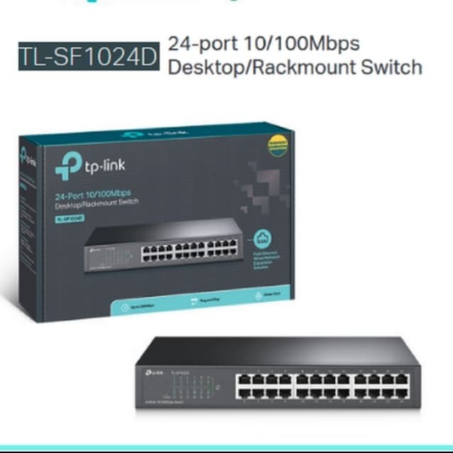Jual TP-LINK TL-SF1024D 24-Port 10/100M TP LINK Switch Hub 24 Port ...
