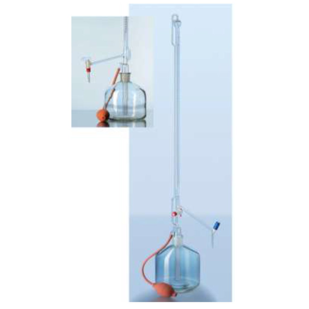 Jual BURET AUTOMATIC 50mL. Class AS. Clear Glass. Glass Stopcock ...