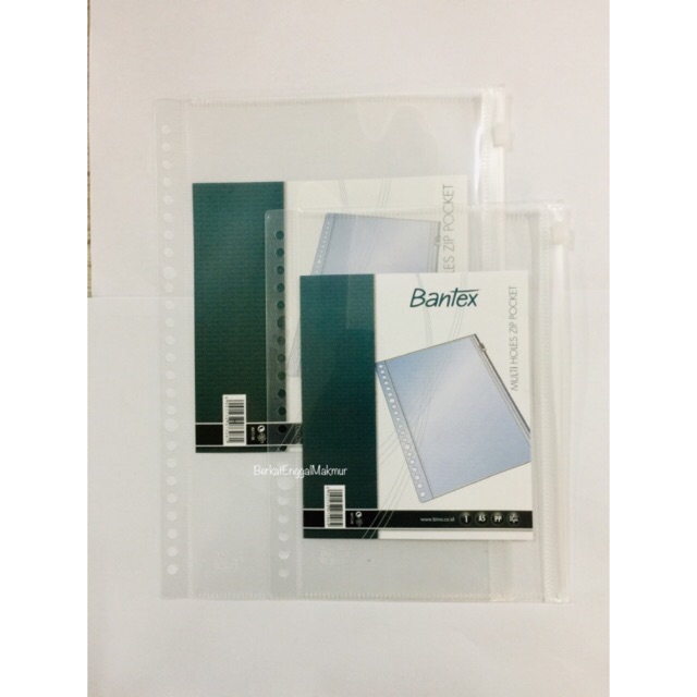 Jual MULTI HOLES ZIP POCKET BANTEX A5 & B5 UNTUK BINDER | Shopee Indonesia