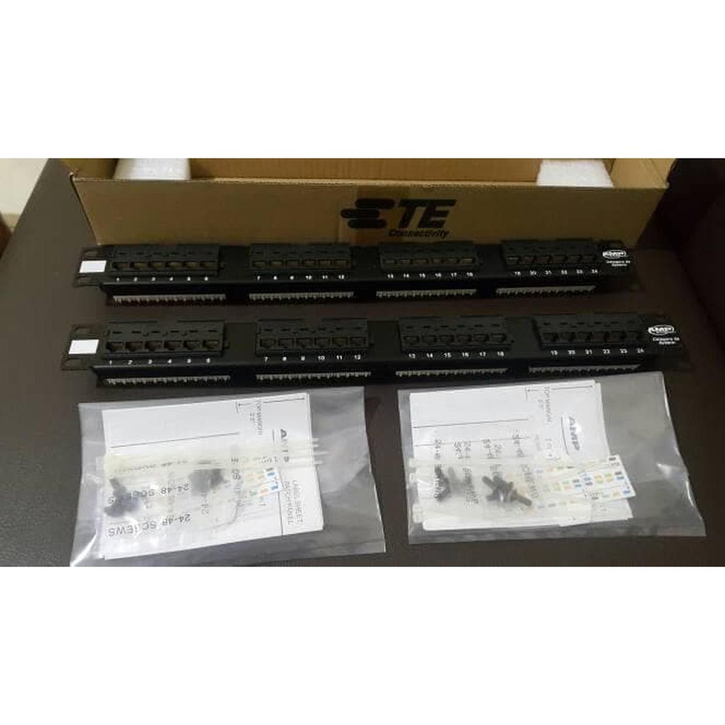 Jual Patch Panel 24 port Cat 6 AMP Commscope Cat6 760237040 CPP-UDDM-SL ...