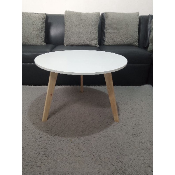 Jual meja tamu / meja estetik/ meja minimalis / meja kayu / meja bulat ...