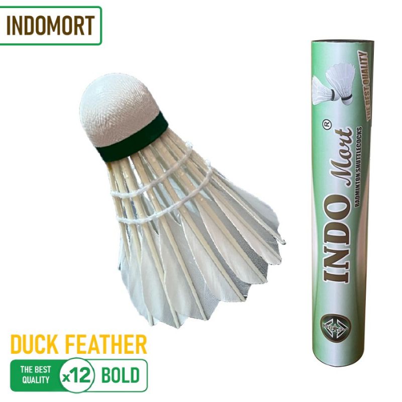 Jual Kok Badminton Merk Indo Mort -Shuttlecock Indo Mort Green ...