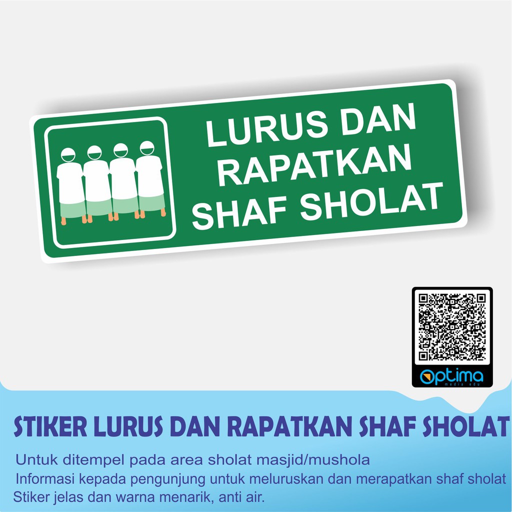 Jual STIKER LURUS DAN RAPATKAN SHAF SHOLAT | Shopee Indonesia