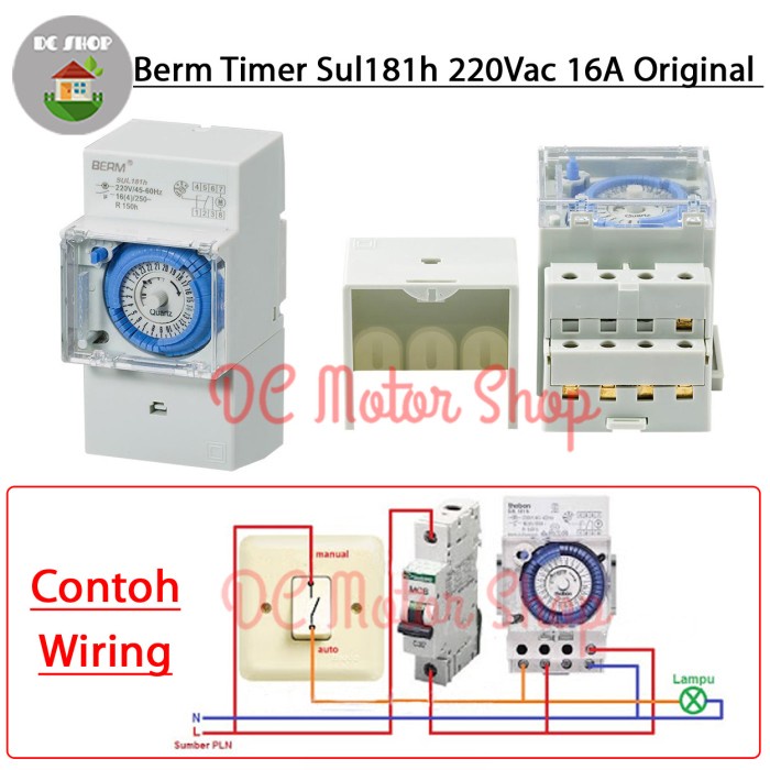 Jual Timer Switch Analog SUL 181H / SUL181H Berm Original Bukan Theben Indonesia|Shopee Indonesia