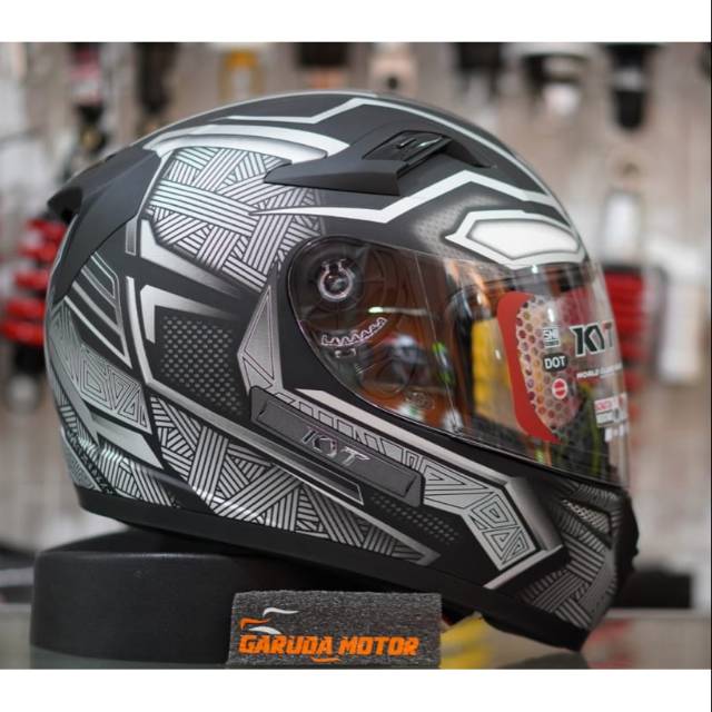 Jual KYT K2 RIDER BLACK PANTHER#1 BK DF/SIL | Shopee Indonesia