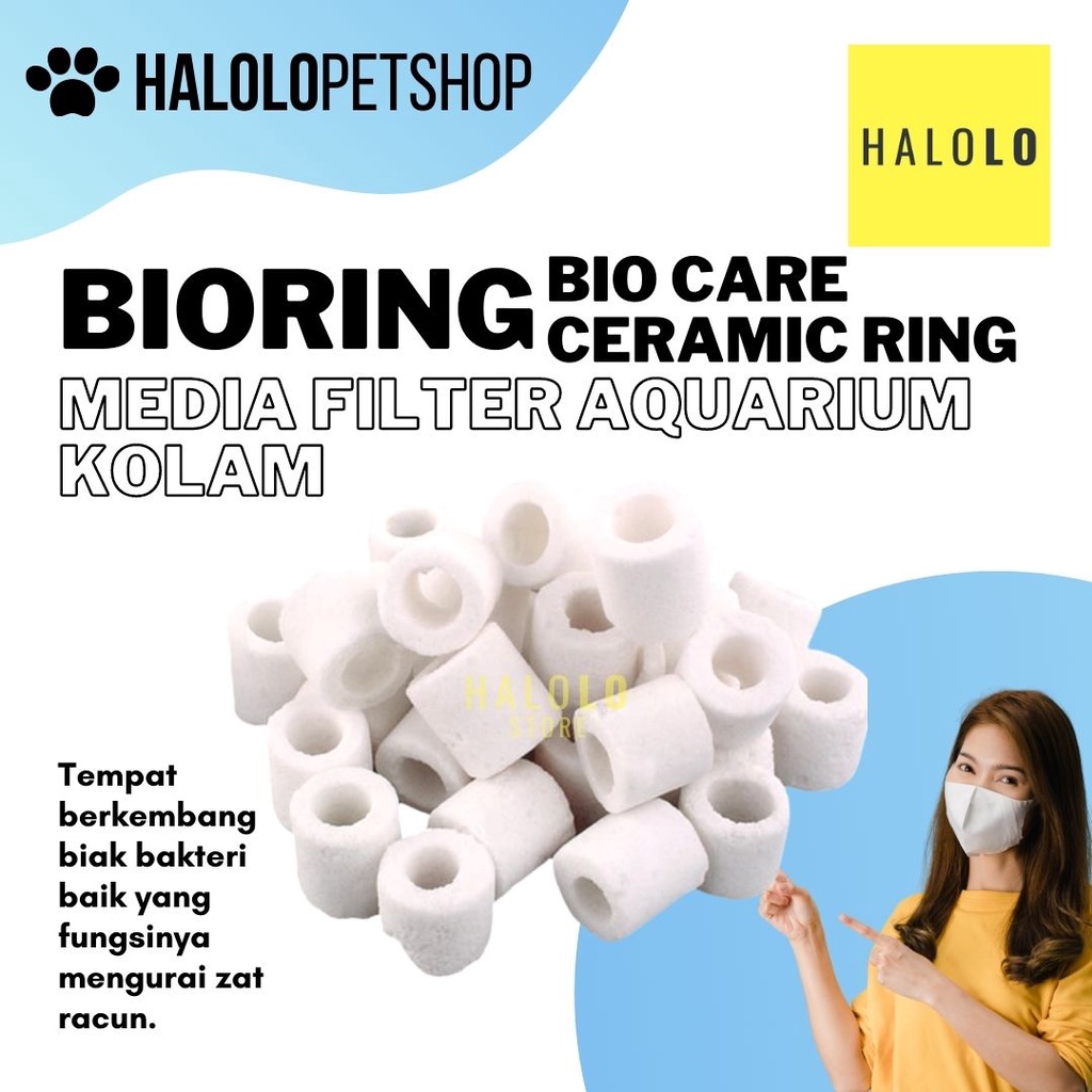 Jual Bioring Bio Care Bio Ring Ceramic Ring Filter Aquarium Aquascape ...