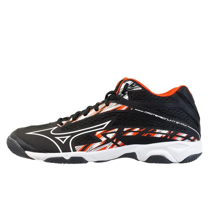Jual Sepatu Volley Mizuno wave thunderstorm mid black original ...
