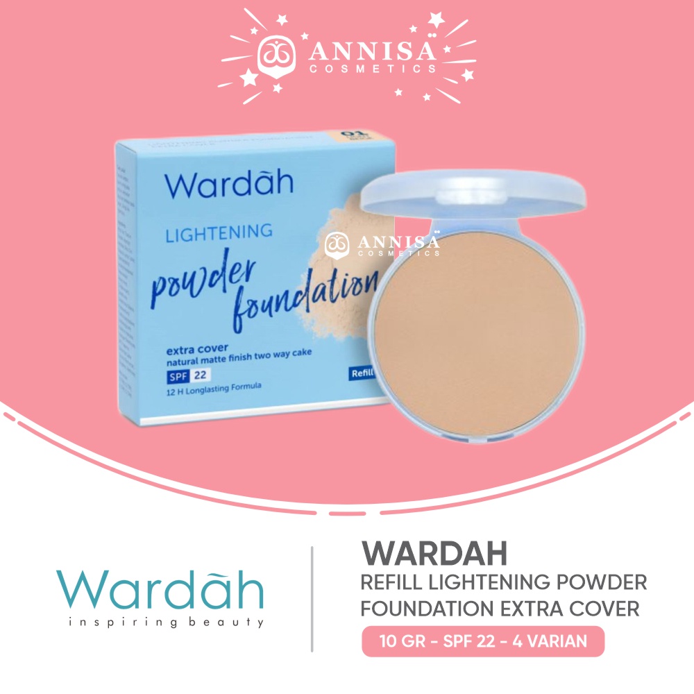 Jual Wardah Refill Lightening Powder Foundation Extra Cover 10 gr ...