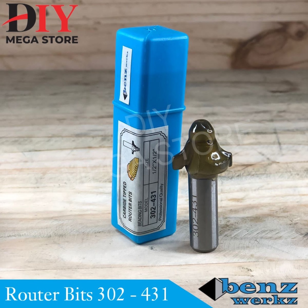 Jual Router beading bit / mata profil 25,4 mm x 1/2" benz werkz ( 302 ...