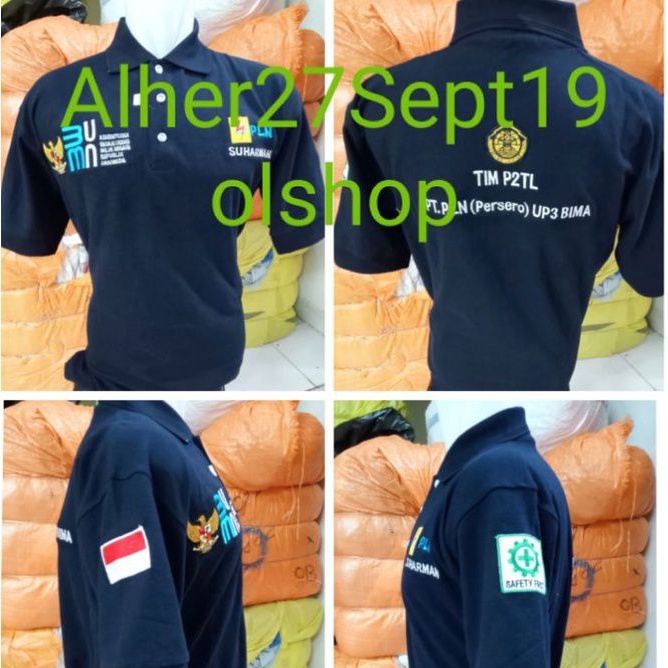 Jual Kaos PLN baju PLN seragam PLN Tim P2TL Tim P2TL kaos kerah PLN Tim ...