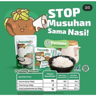 Jual FUKUMI BERAS PORANG BOX SACHET (7x @40 gram) SHIRATAKI RICE ...