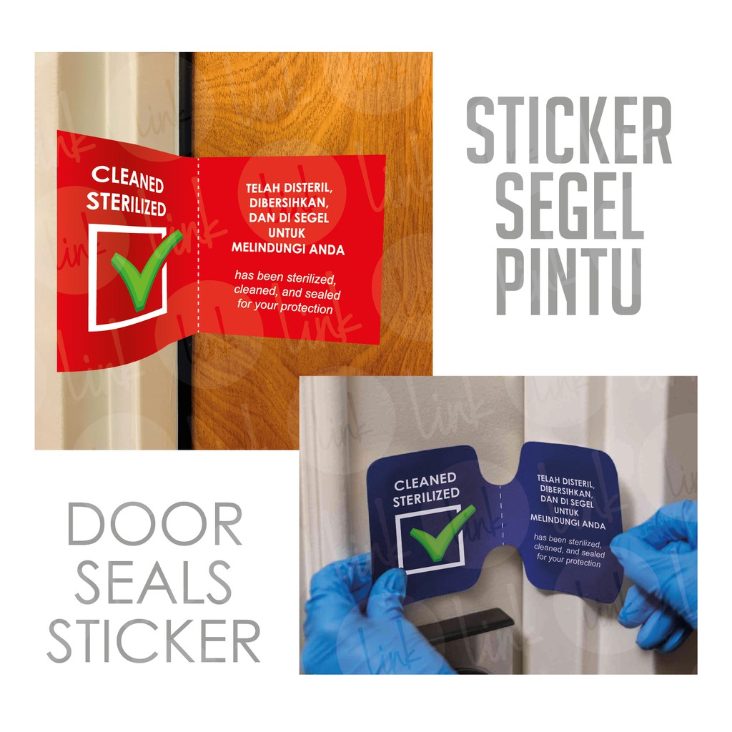 Segel Pintu, Door Seal, Cleaned Sterilized Sticker, Hotel, Appartment ...