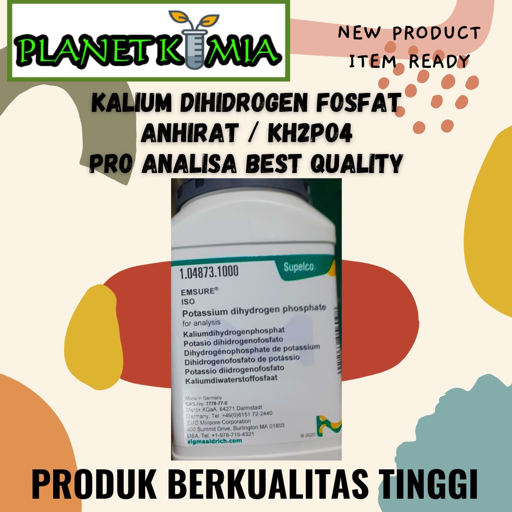Jual Kalium Dihidrogen Fosfat Anhidrat / Potassium Dihydrogen Phosphat ...