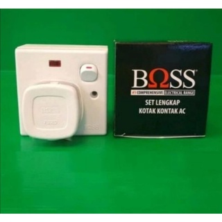 Jual Stop Kontak Ac+Steker Ac+Obdus Kotak 1SET komplit Merk Boss ...