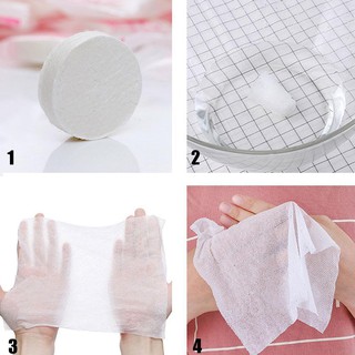 Jual Handuk Mini Travel Disposable Towel compressed lipat kecil mini ...