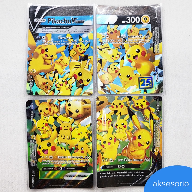 Jual Pikachu V Union RRR - S8a Kartu Pokemon TCG 25th Indonesia Original (Holo/Foil) | Shopee ...