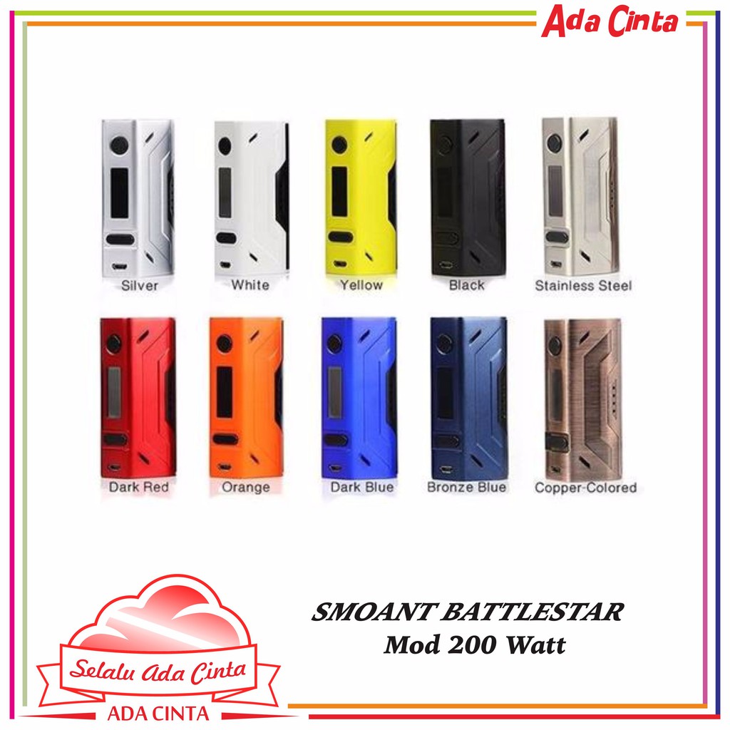 Jual AUTHENTIC SMOANT BATTLESTAR BOX MOD 200W Indonesia|Shopee Indonesia