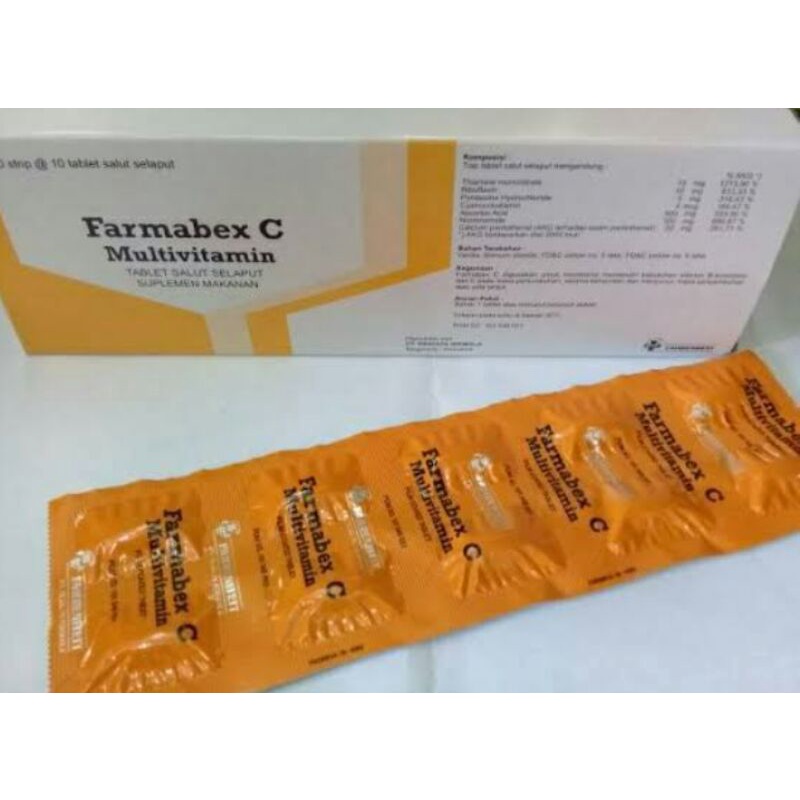 Jual farmabex c multivitamin (per strip isi 10 tablet)#100%original# ...