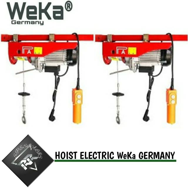 Jual Mini hoist electric 800 kg x 12 meter Merk WeKa opt Elektrik hois ...
