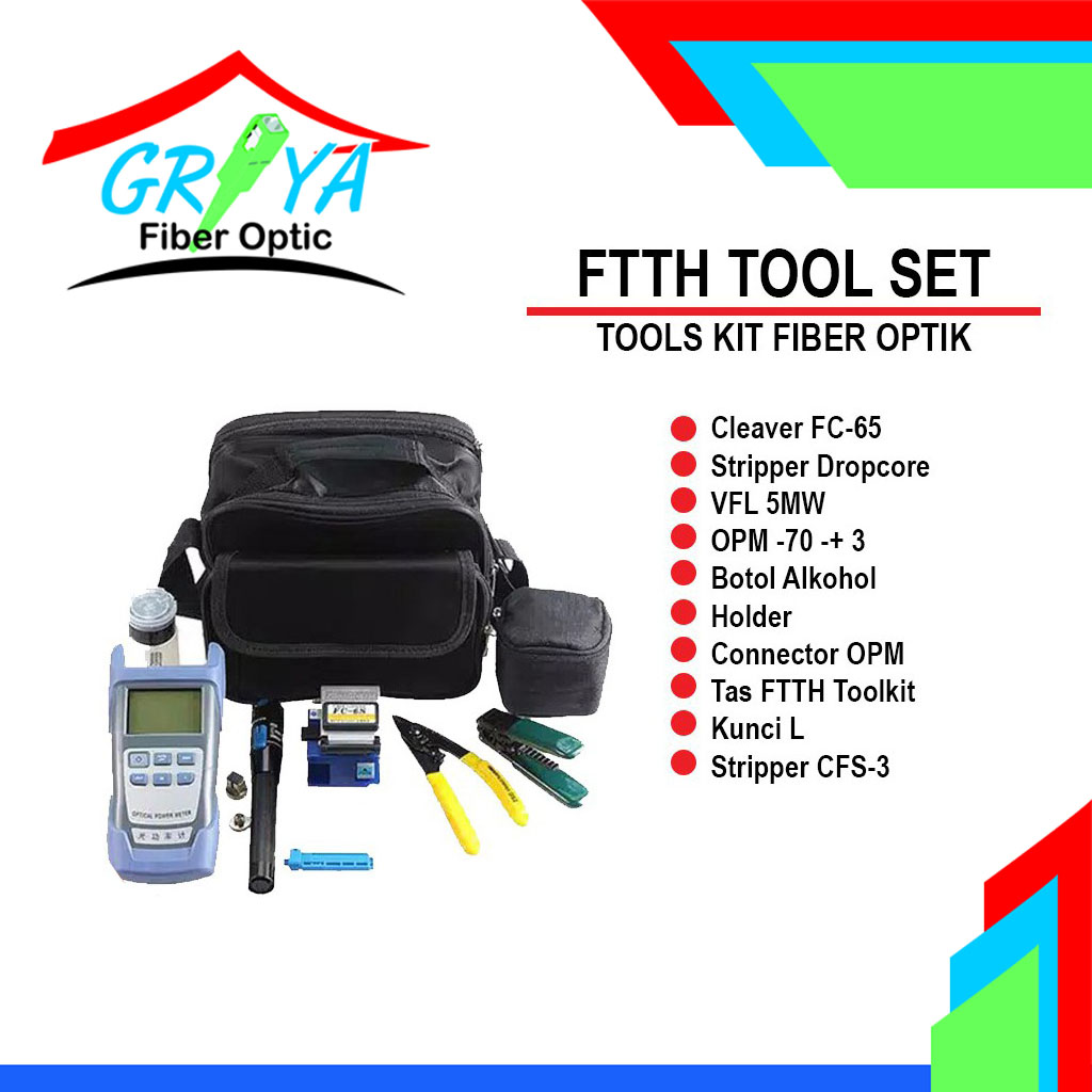 Toolkit FTTH / FTTH Tool Set Alat Kerja Fiber Optik | Shopee Indonesia