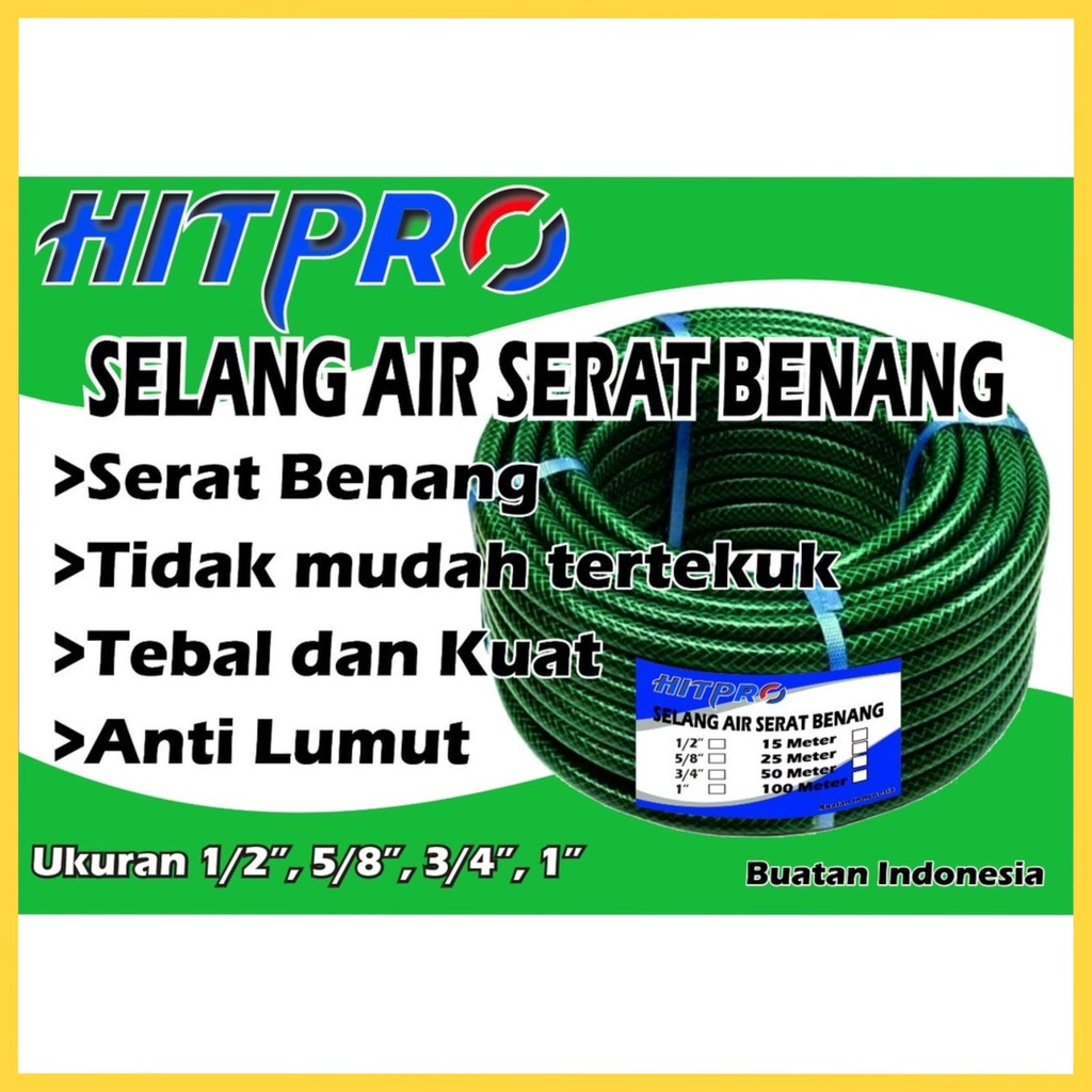 Jual Selang Air 1/2 5/8 3/4 Inch Selang Taman Anti Lumut Selang Air Elastis Harga Permeter ...