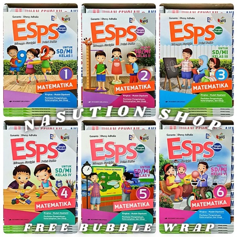 Jual Esps Matematika Kelas 1 2 3 4 5 6 SD K13 Revisi Erlangga - Buku Original Indonesia|Shopee ...