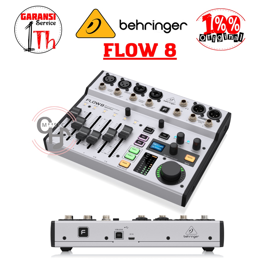 Jual Behringer FLOW-8 8-Input Digital Mixer with Bluetooth | Shopee ...