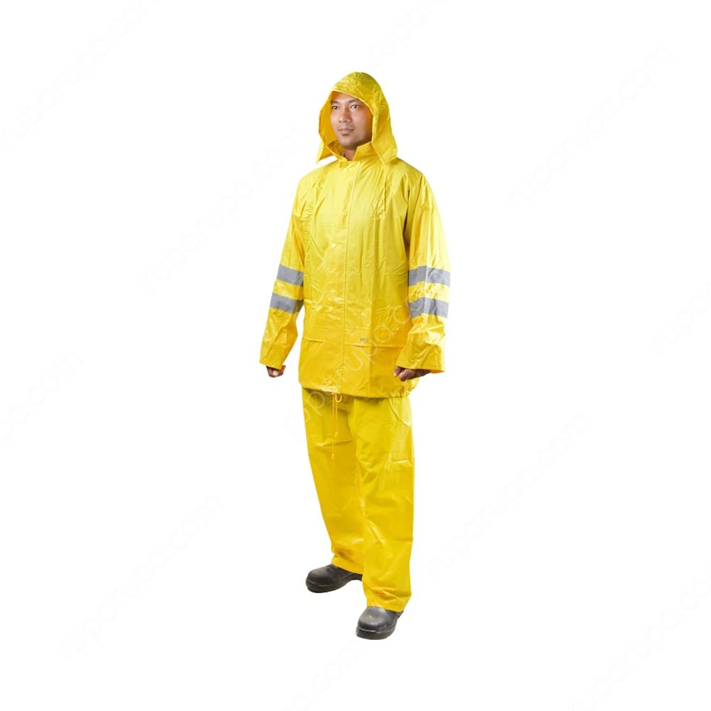 Jual JAS HUJAN RAINSUIT PVC YELLOW KRISBOW | Shopee Indonesia