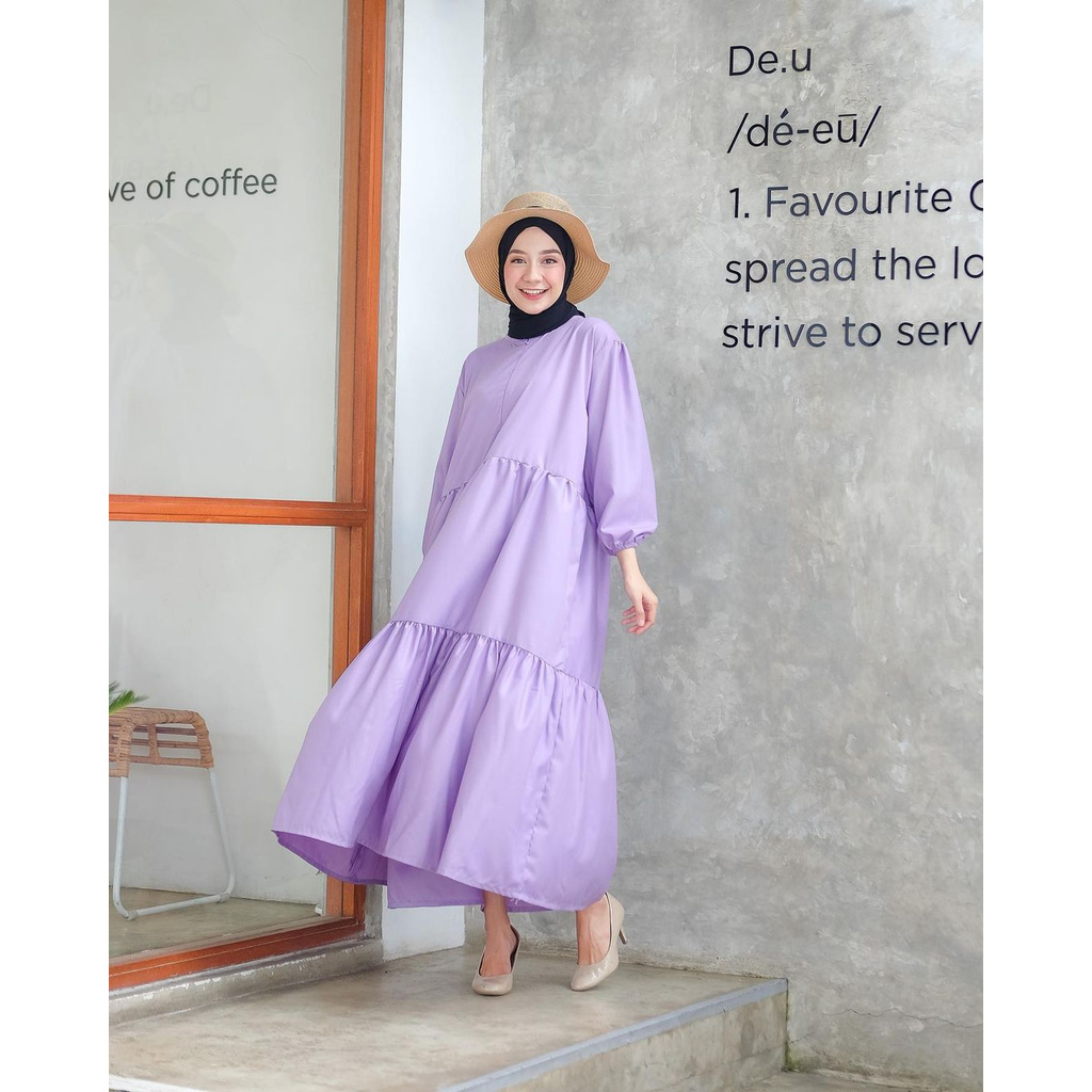 Jual ATIFA LONG TUNIK PURPLE SYF03 REALPIC ATASAN MUSLIM ORIGINAL ...