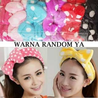 Jual BANDANA POLKADOT FACIAL / BANDO MANDI PITA / BANDANA MANDI / BANDO ...