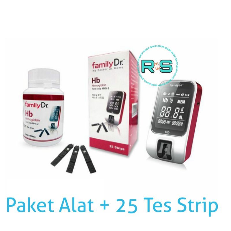 Jual Family Dr Paket Strip dan Alat Cek Hb Hemoglobin HMD - 1 Germany ...