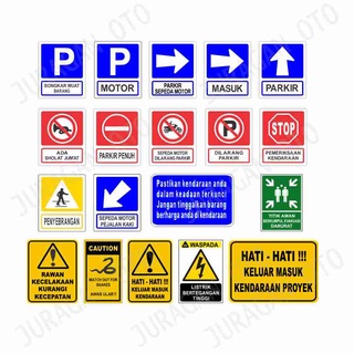 Jual Rambu Keluar Masuk Kendaraan Proyek 90X60cm | Shopee Indonesia