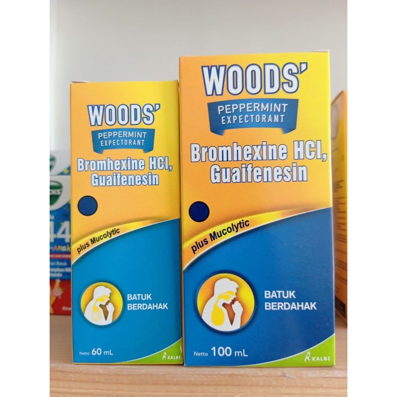 Jual Woods Peppermint Expectorant Sirup 60 mL dan 100 mL - Sirup Obat ...