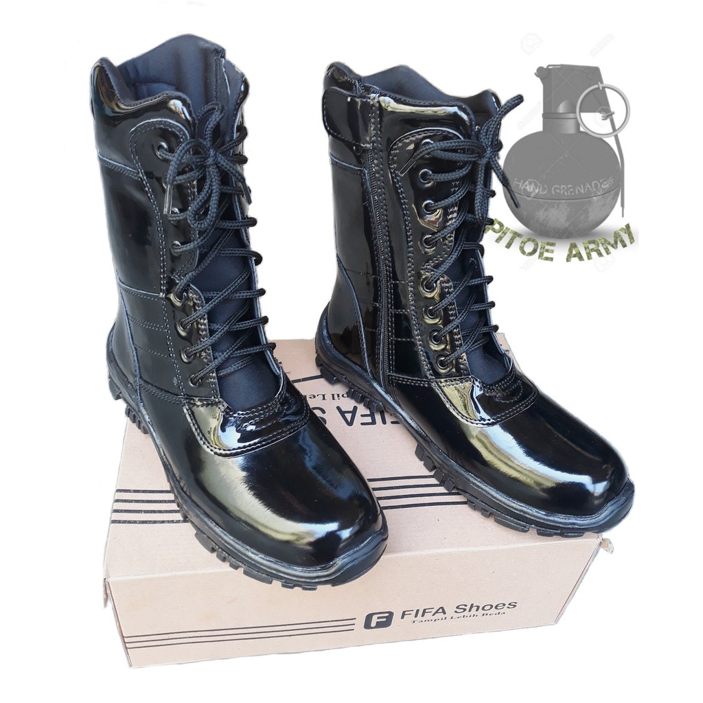 Jual Sepatu PDL Model Jatah TNI Baru Kilap - Sepatu PDL Polri Army ...
