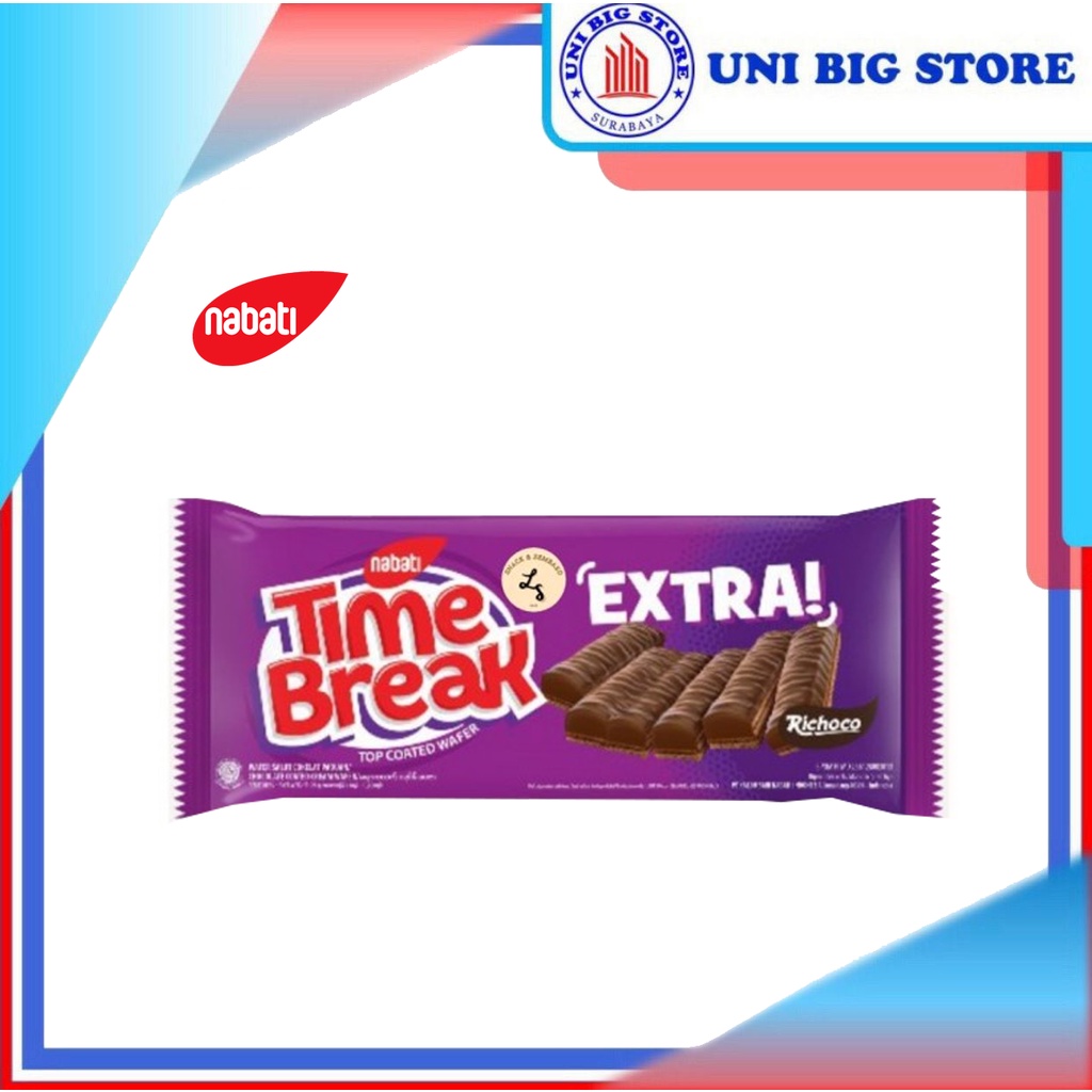Jual Nabati Time Break Extra Wafer Richoco 36 gr Coklat | Shopee Indonesia