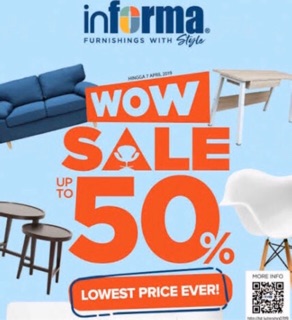 Jual SALE INFORMA Ambalan Laci Dinding Rak Tv Meja Rias Meja Laptop ...