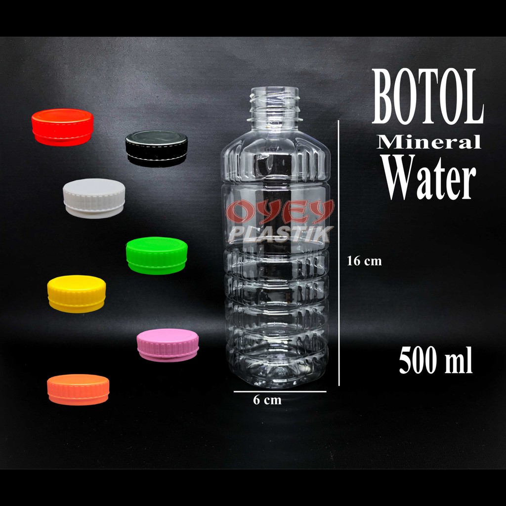 Jual (Isi 77) Botol air mineral/botol minuman plastik ukuran 500 ml ...