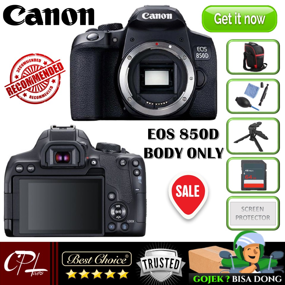 Jual Canon EOS 850D Body Only DSLR Camera - GARANSI RESMI | Shopee ...