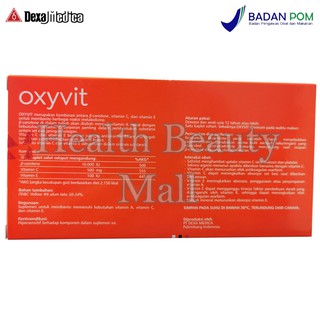 Jual Oxyvit 30 Kaplet - Vitamin C - Vitamin E - Vitamin A Betacarotene ...
