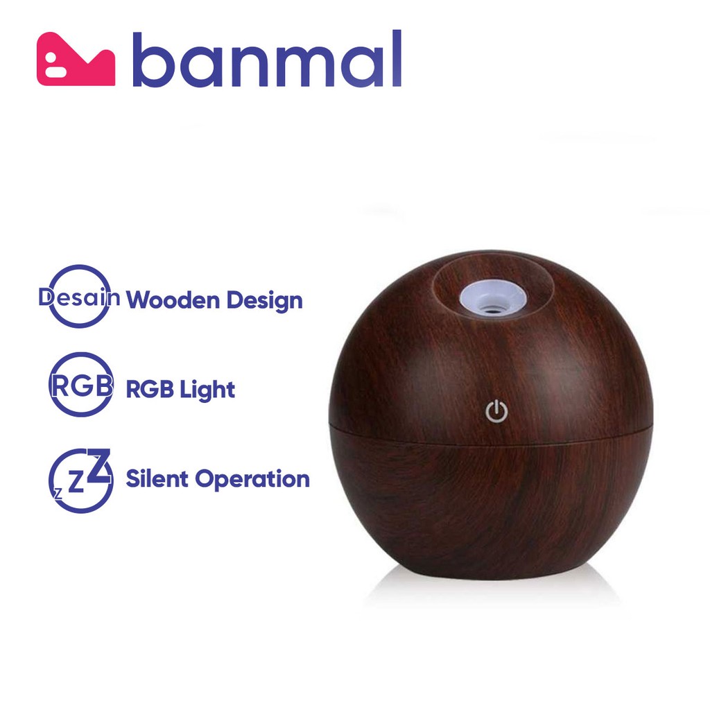 Jual Air Humidifier Mini Desain Kayu 130ml | Shopee Indonesia