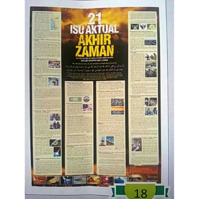 Jual Poster isu aktul akhir zaman | Shopee Indonesia