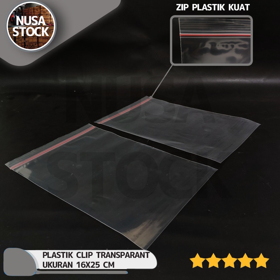 Jual PLASTIK PE KLIP PACKING 16X25 CM 100s ZIP LOCK ZIPLOCK ZIPPER BAG ...