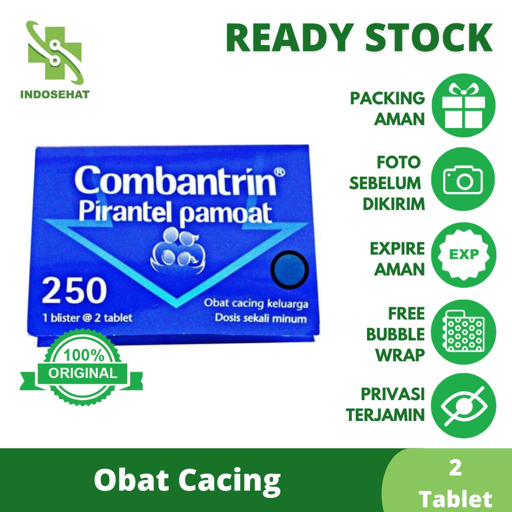 Combantrin 250mg Per Strip 2 Tablet | Shopee Indonesia